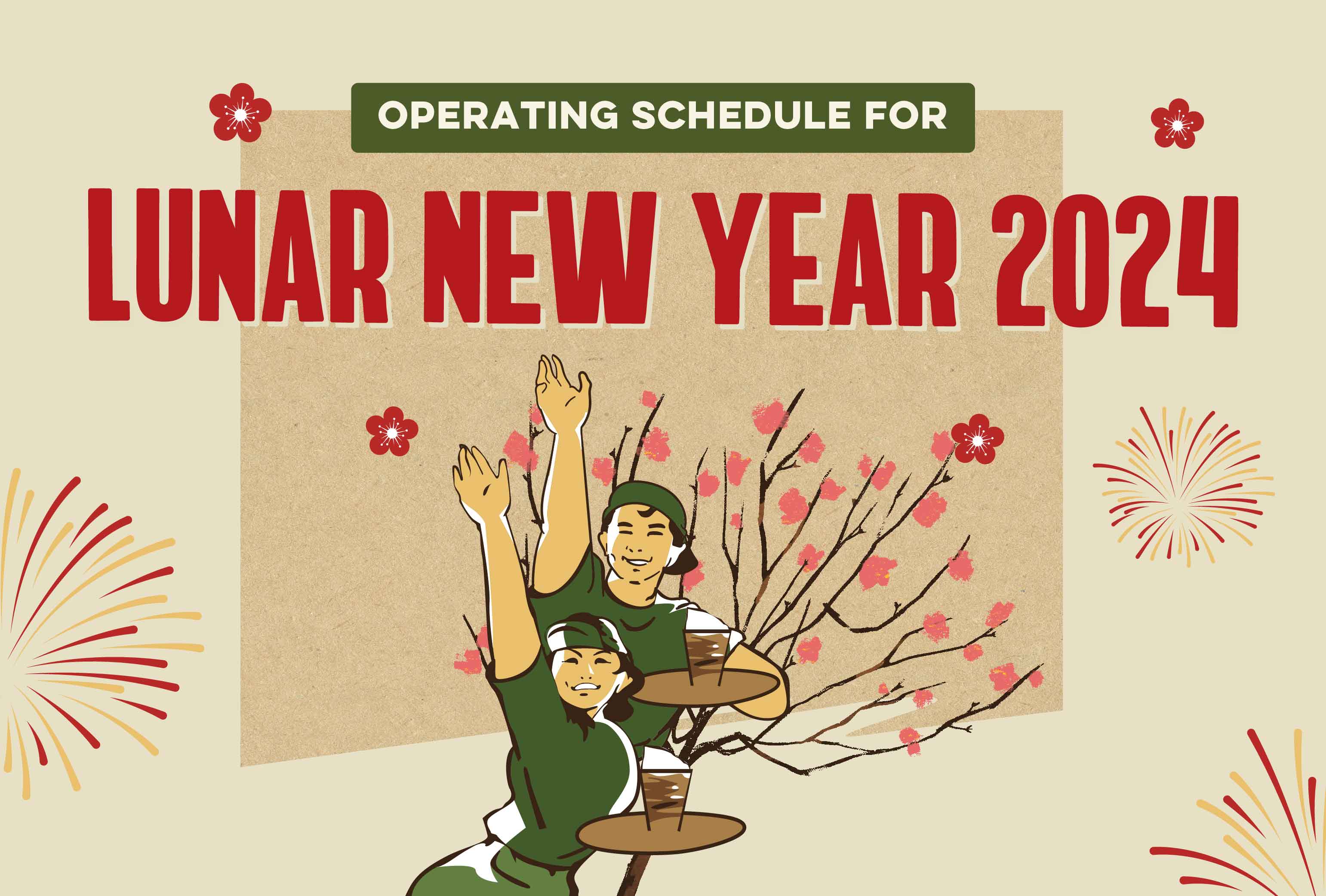 CONG CAPHE ANNOUNCES OPERATING SCHEDULE FOR LUNAR NEW YEAR 2024